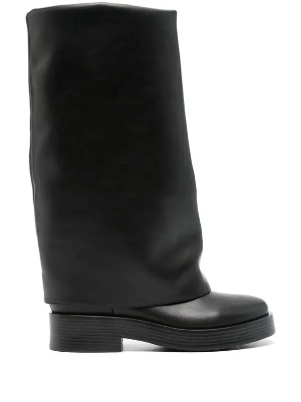 Casadei Layered Mid-calf Boots