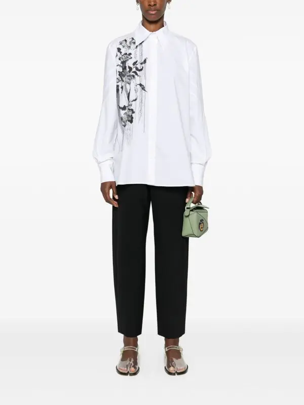 Marni Logo-embroidered Trousers