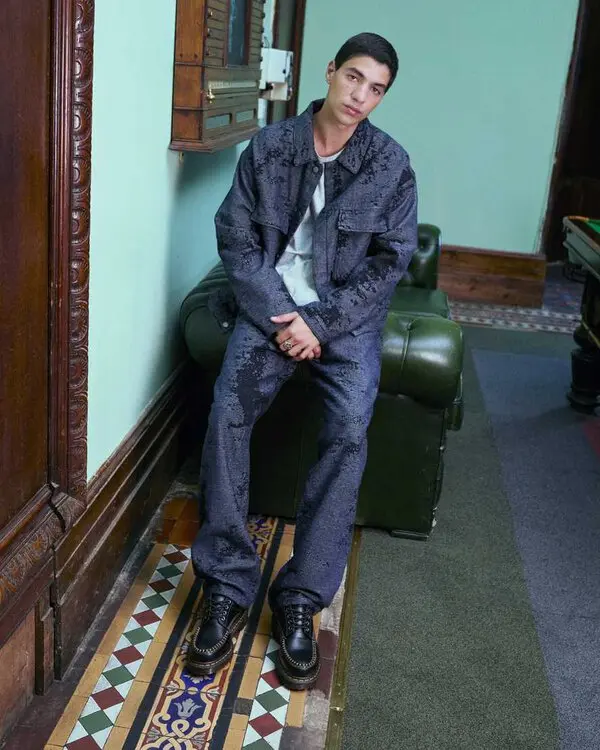 Dr. Martens Lowell Leather Moc Toe Shoes - Black