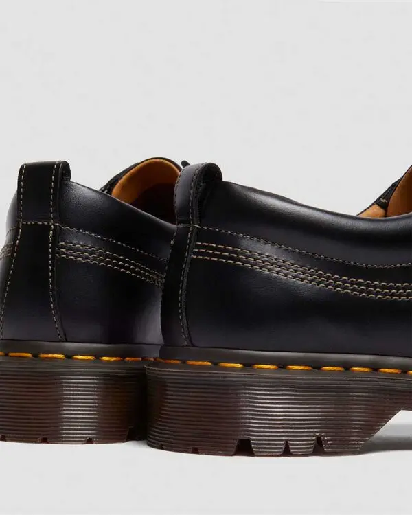 Dr. Martens Lowell Leather Moc Toe Shoes - Black