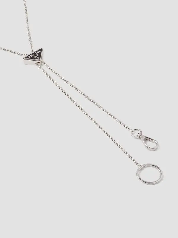 Prada Metal Keychain