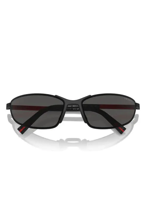 Prada 60mm Irregular Sunglasses