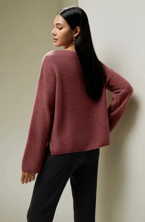 Lilysilk Relaxed-fit Silk Cashmere Blend Sweatshirt - Red
