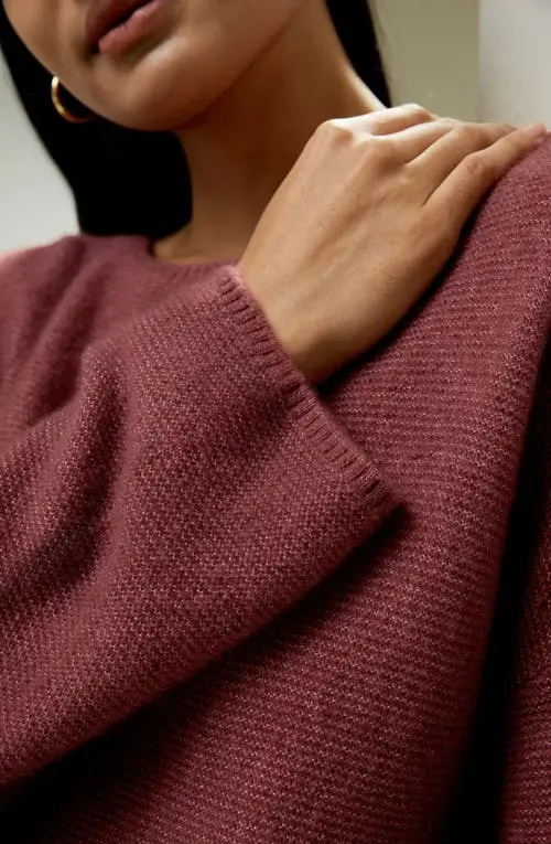 Lilysilk Relaxed-fit Silk Cashmere Blend Sweatshirt - Red