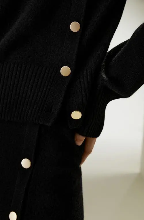 Lilysilk Cashmere Sweater With Side Buttons