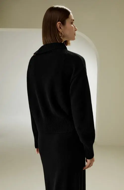 Lilysilk Cashmere Sweater With Side Buttons