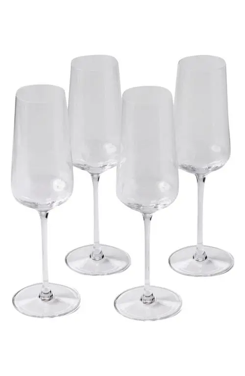 FABLE The Flute Set Of 4 Glasses - Clear
