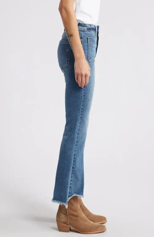 HIDDEN JEANS High-rise Cropped Flare Jeans