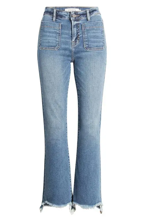 HIDDEN JEANS High-rise Cropped Flare Jeans