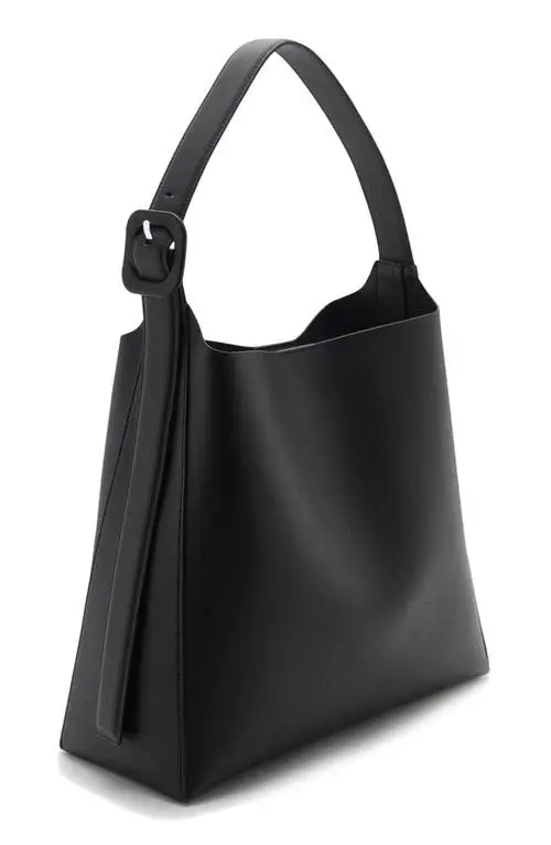 Mango Faux Leather Shopper
