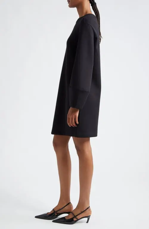 Emporio Armani Balloon Long Sleeve Jersey Shift Dress