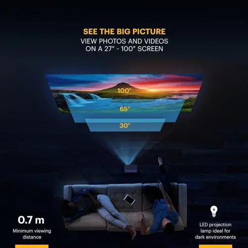 KODAK Flik X1 Mini Pico Projector