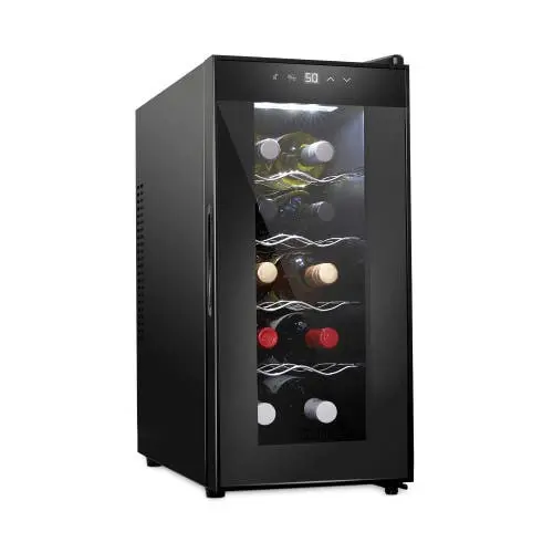 SCHMECKE 10 Bottle Thermoelectric Wine Cooler - Black
