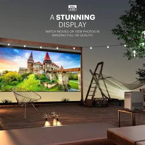 KODAK Flik Hd10 Smart Projector, 1080p Portable Projector With Bluetooth