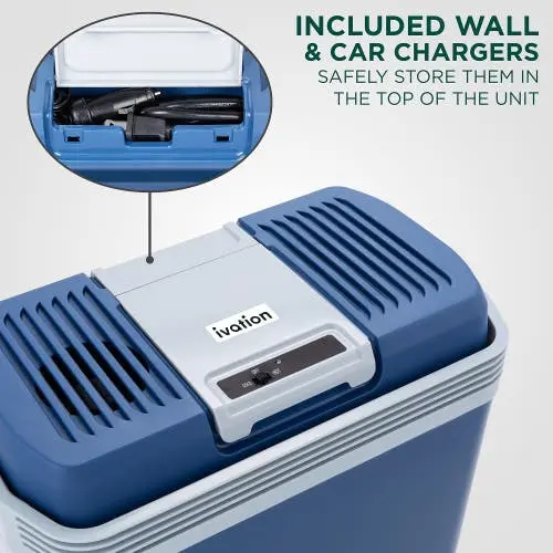IVATION 24l Electric Cooler/warmer - Blue