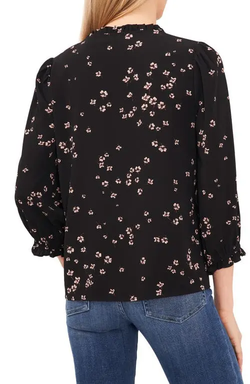 CECE DUPRAZ Floral Ruffle Top