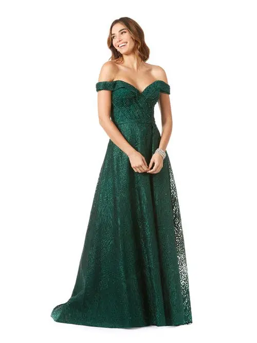 LARA NEW YORK Off-the-shoulder Ballgown - Navy