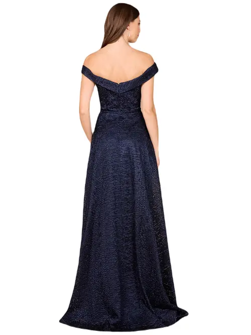 LARA NEW YORK Off-the-shoulder Ballgown - Navy