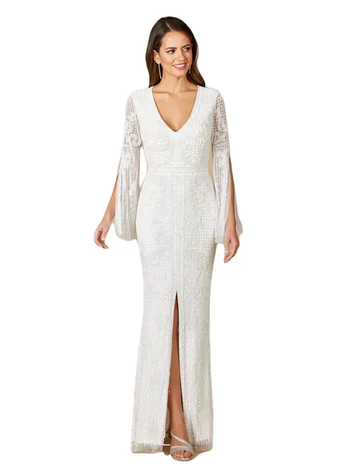 LARA NEW YORK Fallon Beaded Wedding Gown - Ivory
