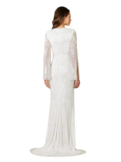 LARA NEW YORK Fallon Beaded Wedding Gown
