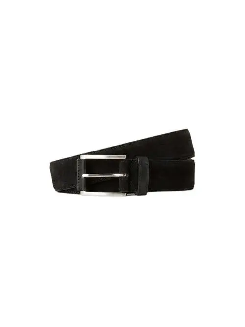 Robert Talbott Lewis Suede Belt - Black