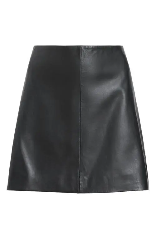ALLSAINTS Renai Leather Miniskirt - Black