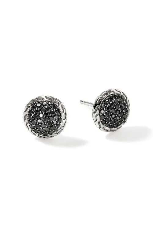 John Hardy Essentials Stud Earrings - Silver/black