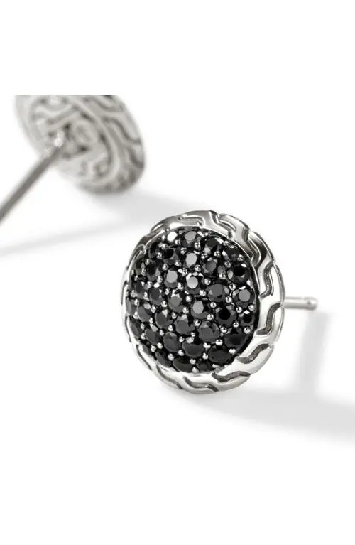 John Hardy Essentials Stud Earrings - Silver/black