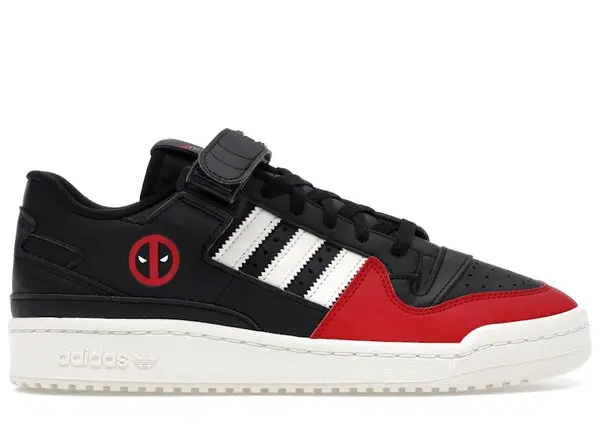 Adidas Forum Low Deadpool & Wolverine Sneakers - Core Black/off White/team Power Red