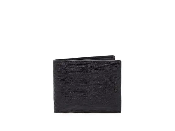 Tumi Global Removeable Passcase Wallet Handbags Embossed - Black