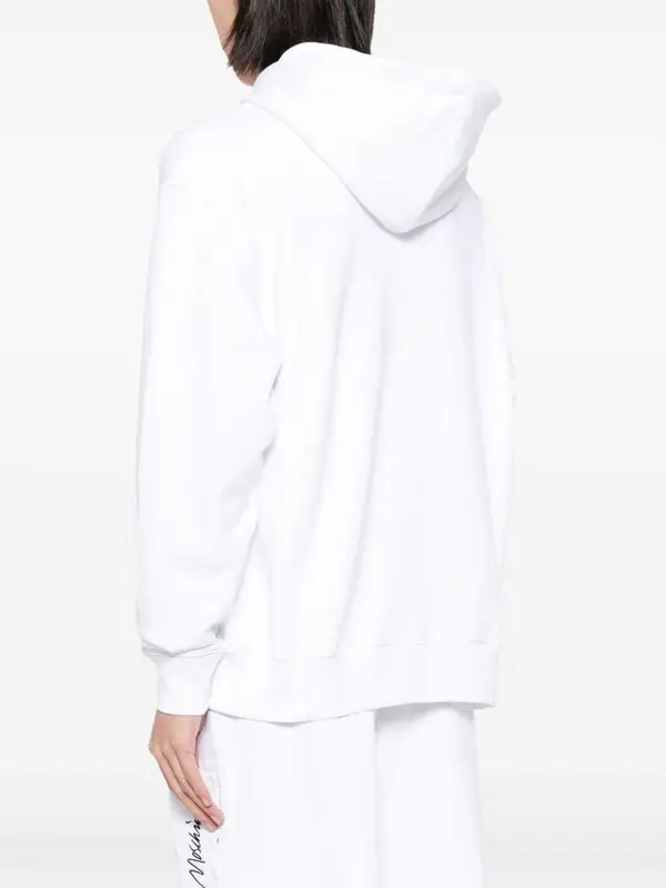 Moschino Logo Embroidered Hoodie