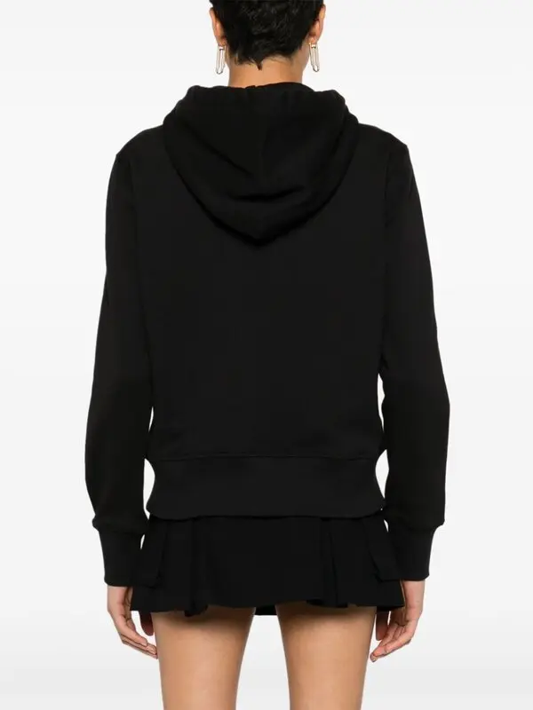 Versace Logo-embroidered Zip-up Hoodie