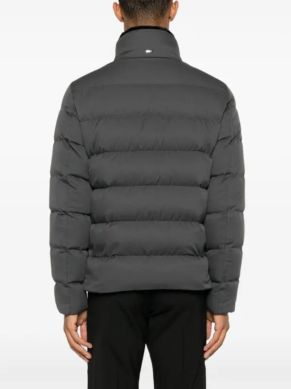 Herno Logo-plaque Puffer Jacket - Grey
