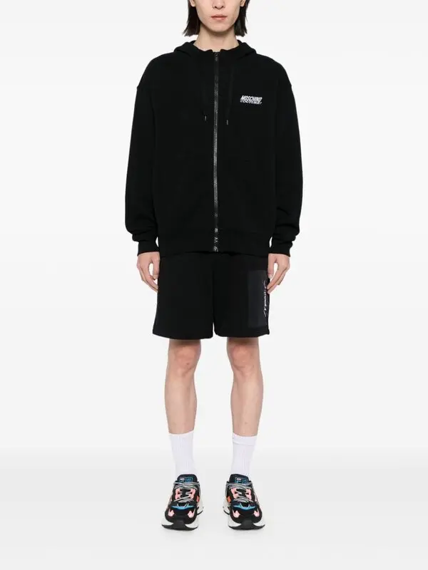 Moschino Embroidered Zipped Hoodie