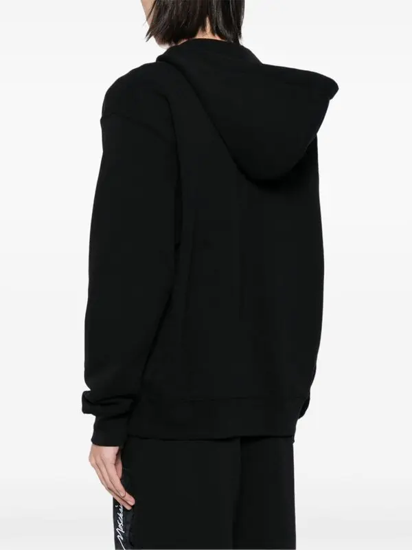 Moschino Embroidered Zipped Hoodie