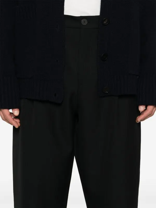 Studio Nicholson Tuck Trousers - Black