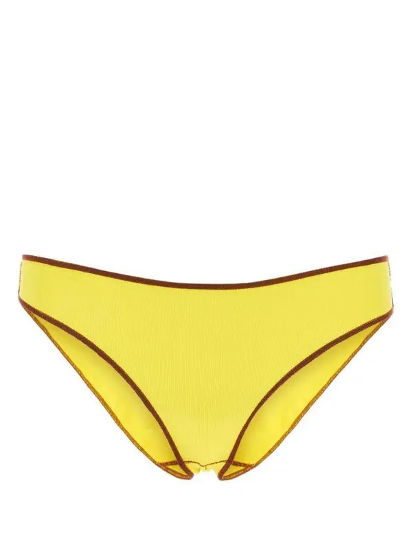 BASERANGE Vein Bikini Bottom - Yellow