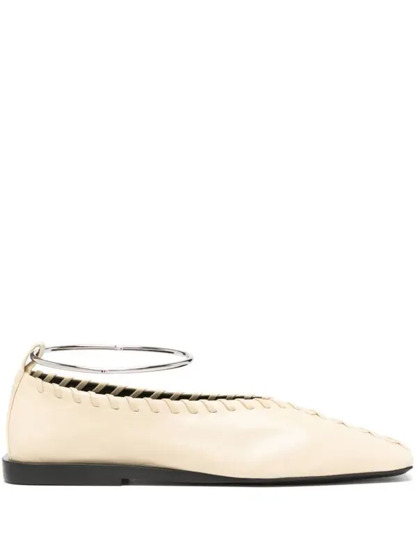 JIL SANDER Stitch-detail Ballerina Shoes