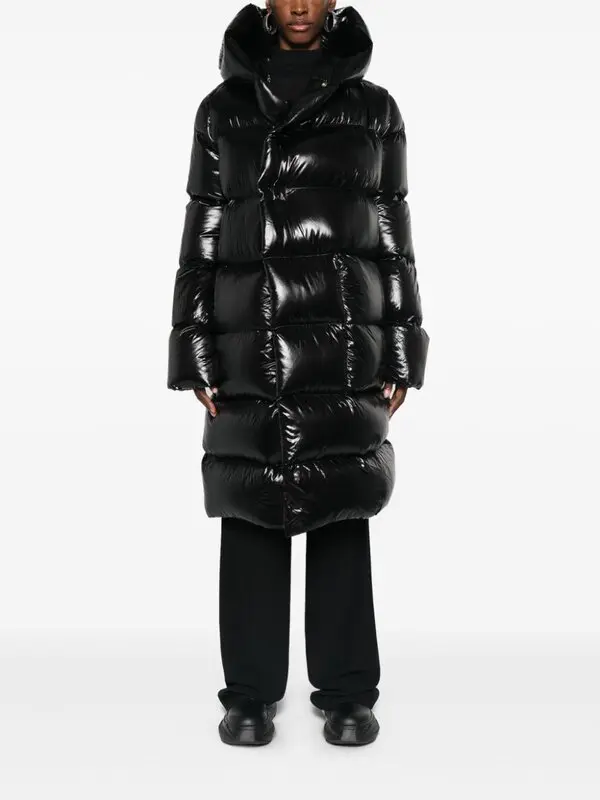 Rick Owens Hooded Puffer Jacket - Black