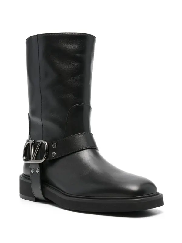 Valentino Garavani 30mm Vlogo Biker Boots