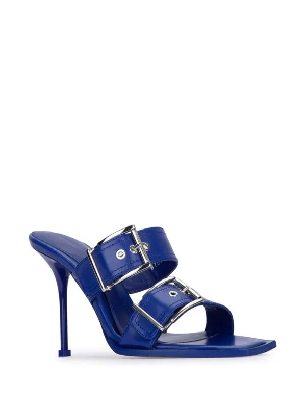 Alexander McQueen 100mm Buckled Leather Sandals