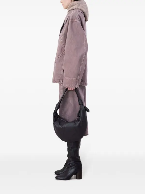 LEMAIRE Large Fortune Croissant Shoulder Bag - Brown