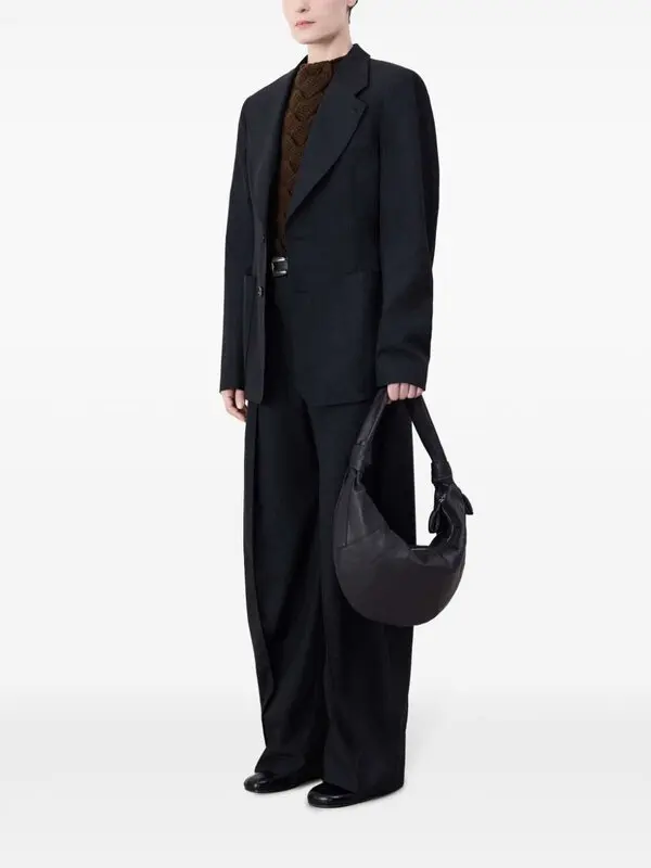 LEMAIRE Large Fortune Croissant Shoulder Bag - Brown