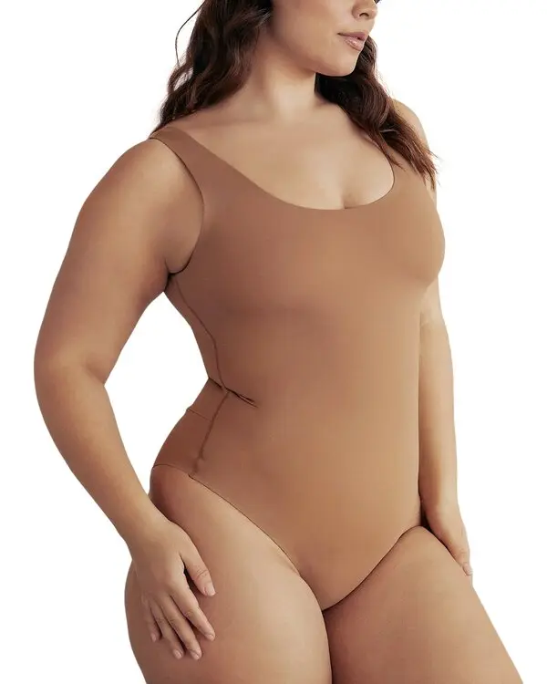 PINSY Scoop Neck Hourglass Shapewear Cheeky Bodysuit