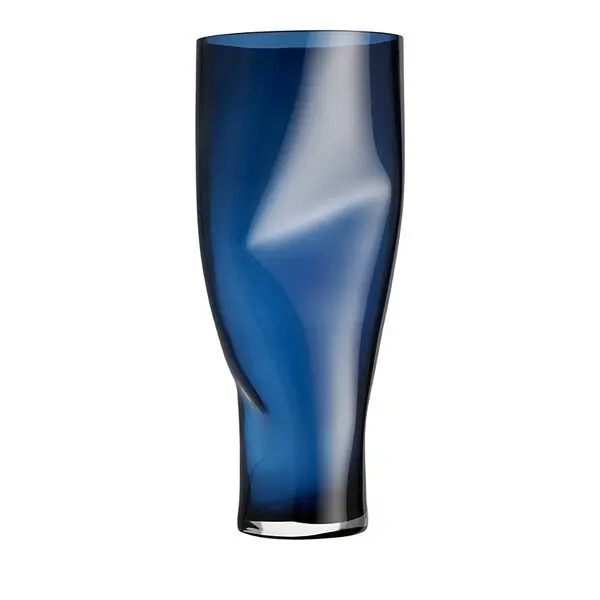ORREFORS Squeeze Vase Blue, Extra Large - Midnight