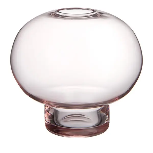 ORREFORS Midsummer Red Clover Vase - Pink