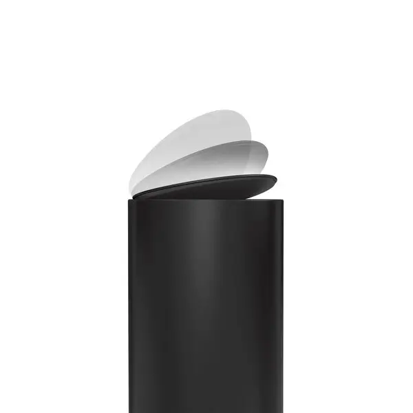 SIMPLEHUMAN 6 Liter Semi-round Bathroom Trash Can With Liner Pocket