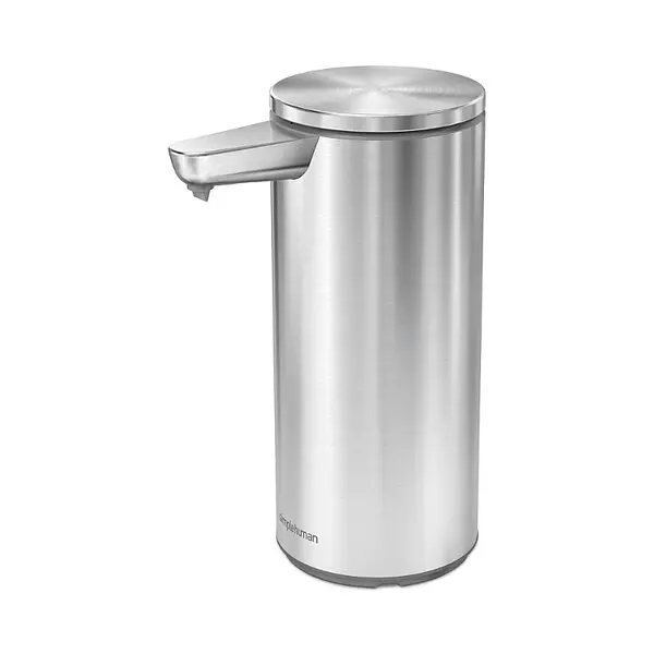 SIMPLEHUMAN 9oz Sensor Pump, Touch-free Hand Soap Dispenser - Silver