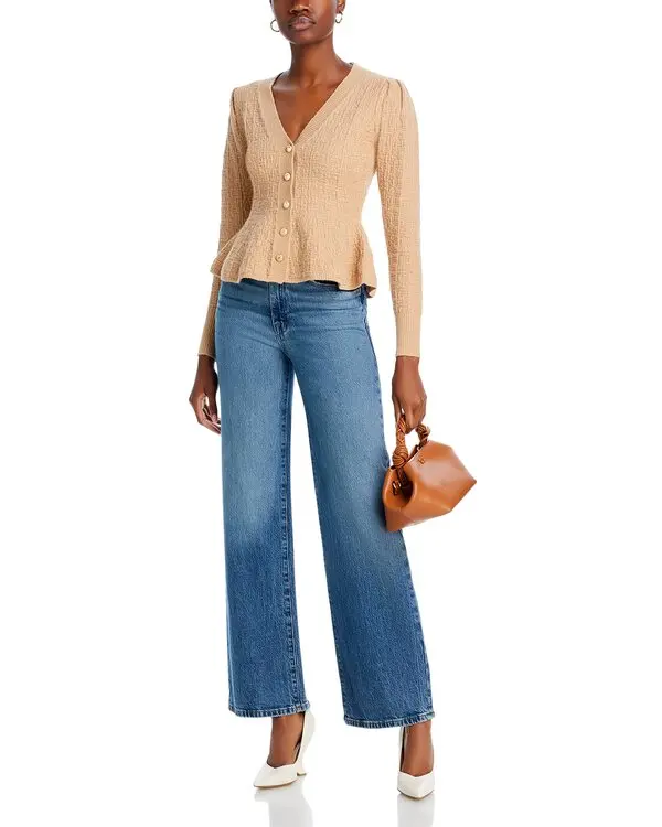 Line & Dot Amina Peplum Cardigan