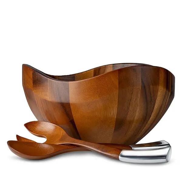 NAMBE Billow Salad Bowl With Servers - No Color